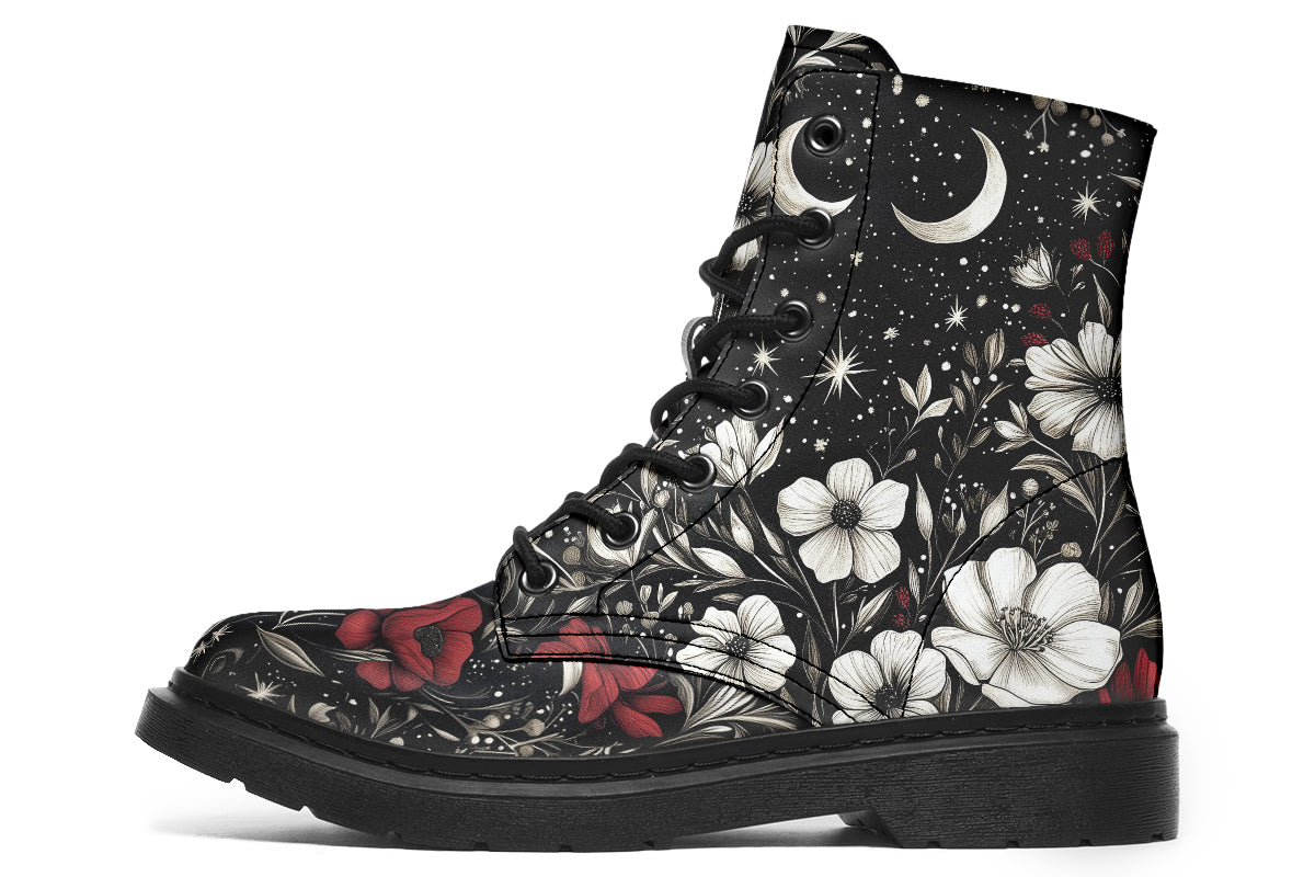 Quiet Boots – Rogue + Wolf Vegan Leather Botanical Witch Boots