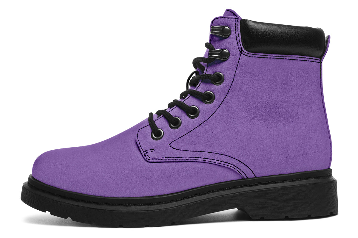 Retro Violet Classic Boots – Rogue + Wolf Micro Suede Witchy Boots
