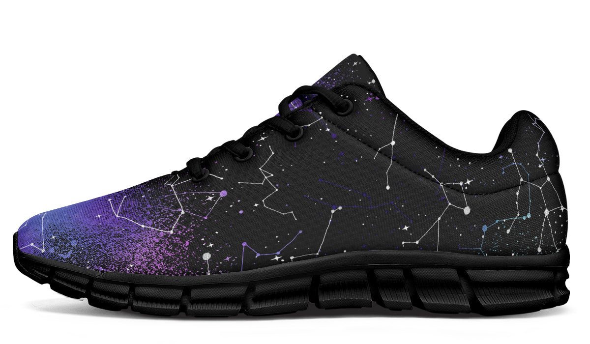 Aurora Athletic Sneakers – Rogue + Wolf Vegan Mesh Cosmic Witchy Sneakers