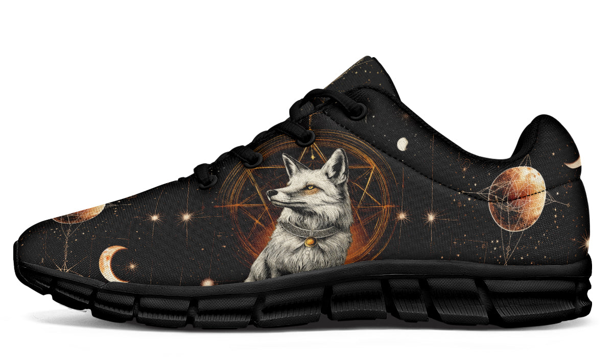 Astral Fox Athletic Sneakers – Rogue + Wolf Mesh Witchy Cosmic Sneakers