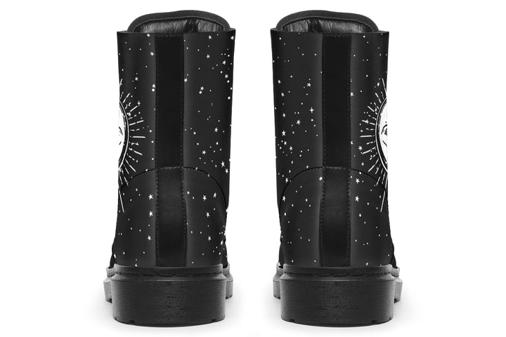 Astral Boots – Rogue + Wolf Black Vegan-Leather Celestial Gothic Boots