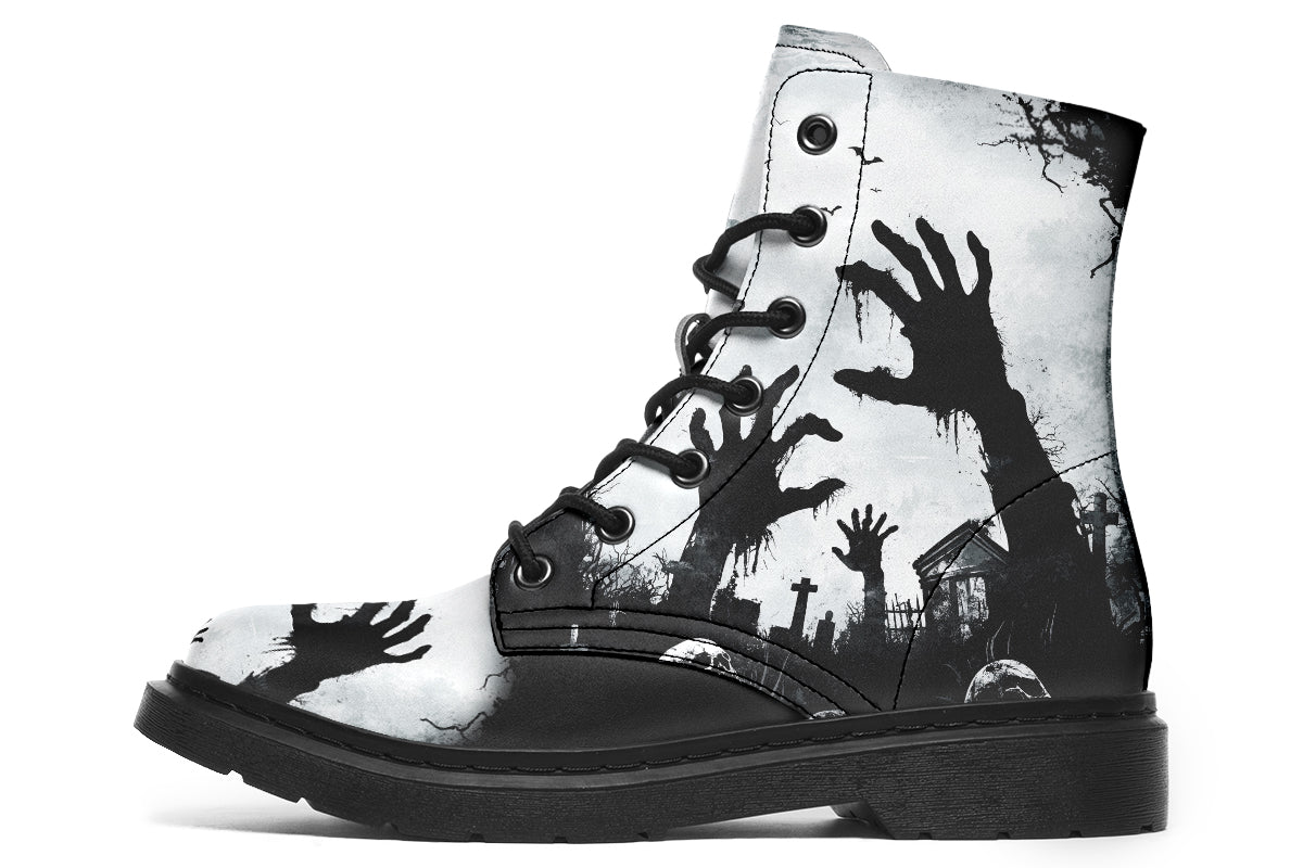 Awakened Boots – Rogue + Wolf Vegan Leather Gothic Graveyard Boots