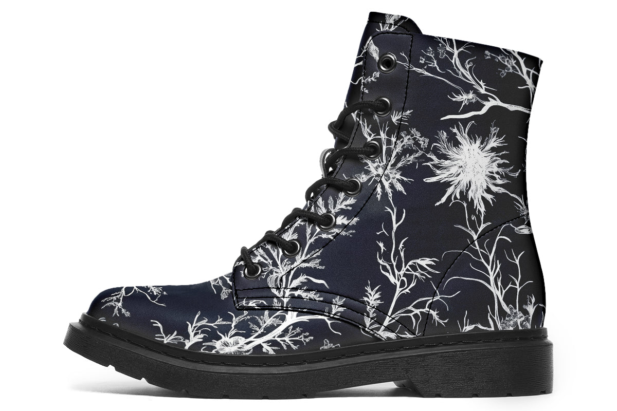 Black Bramble Boots – Rogue + Wolf Vegan Leather Witchy Boots