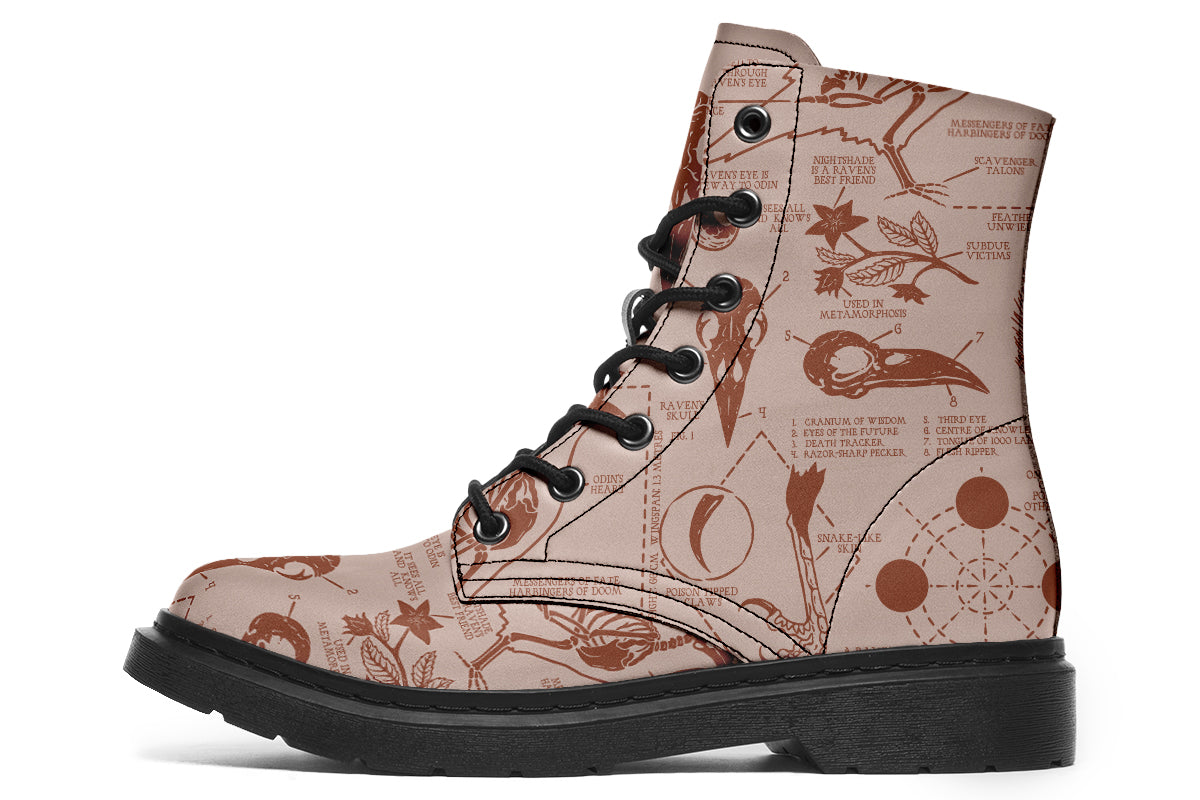 Blush Raven Study Boots – Rogue + Wolf Vegan-Leather Witchy Boots