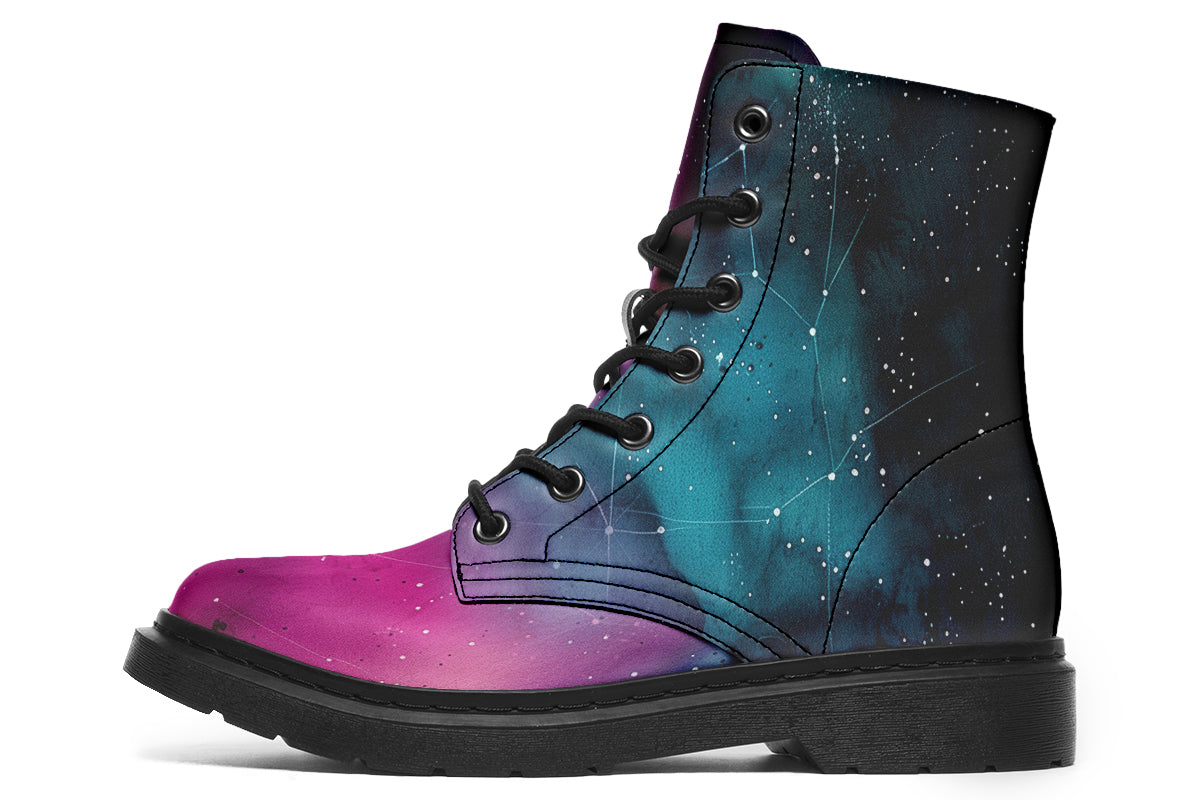 Supernova Boots – Rogue + Wolf Vegan Leather Cosmic Witchy Punk Boots