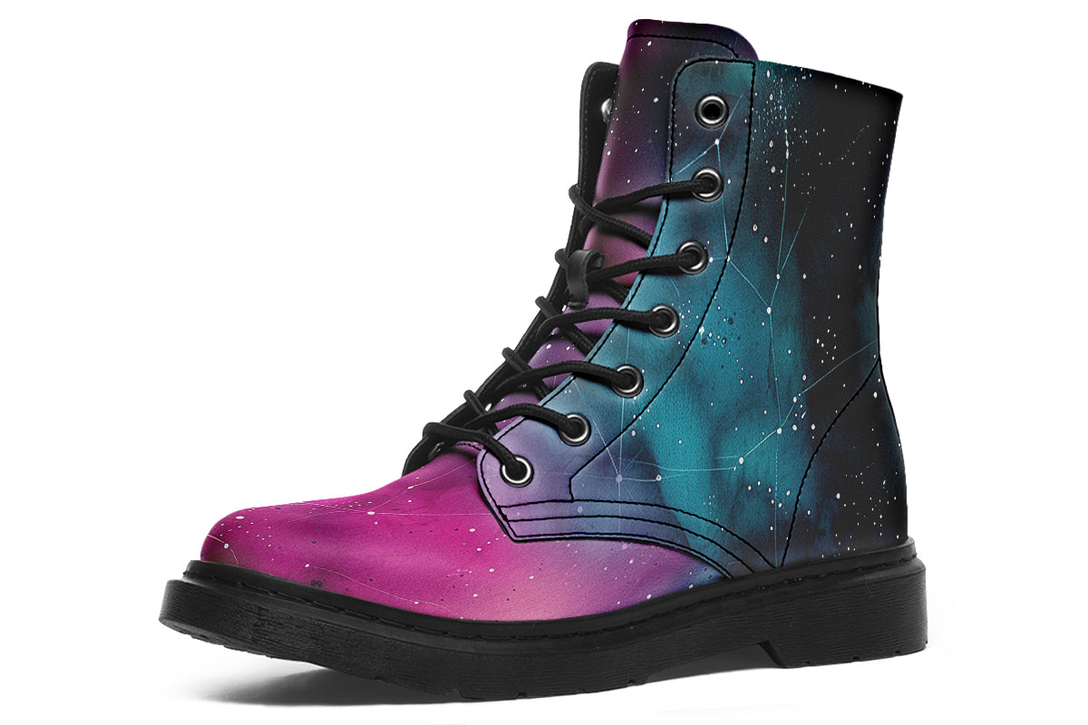 Supernova Boots - Vegan Leather Doc-Style Boots with Durable Stitched ...