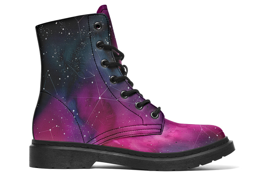 Supernova Boots – Rogue + Wolf Vegan Leather Cosmic Witchy Punk Boots