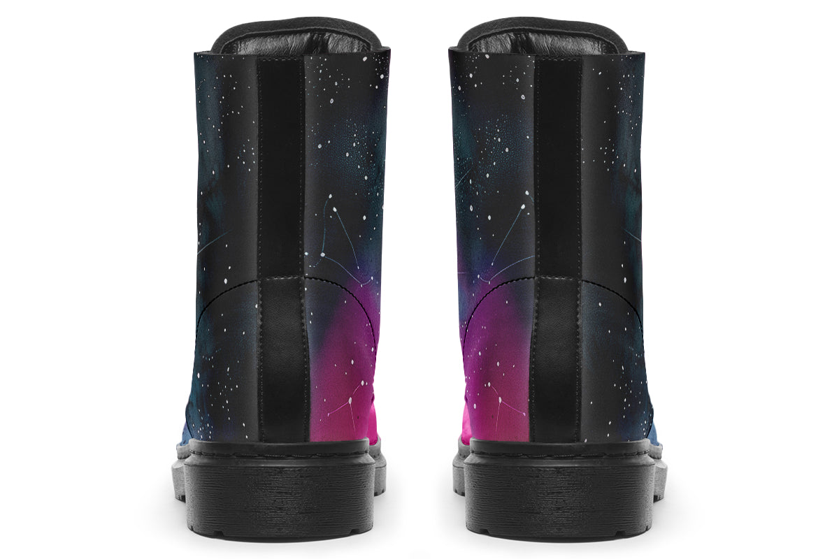 Supernova Boots – Rogue + Wolf Vegan Leather Cosmic Witchy Punk Boots