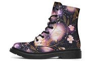 Cosmic Petals Boots – Rogue + Wolf Vegan PU Botanical Floral Witch Boots