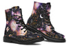 Cosmic Petals Boots – Rogue + Wolf Vegan PU Botanical Floral Witch Boots
