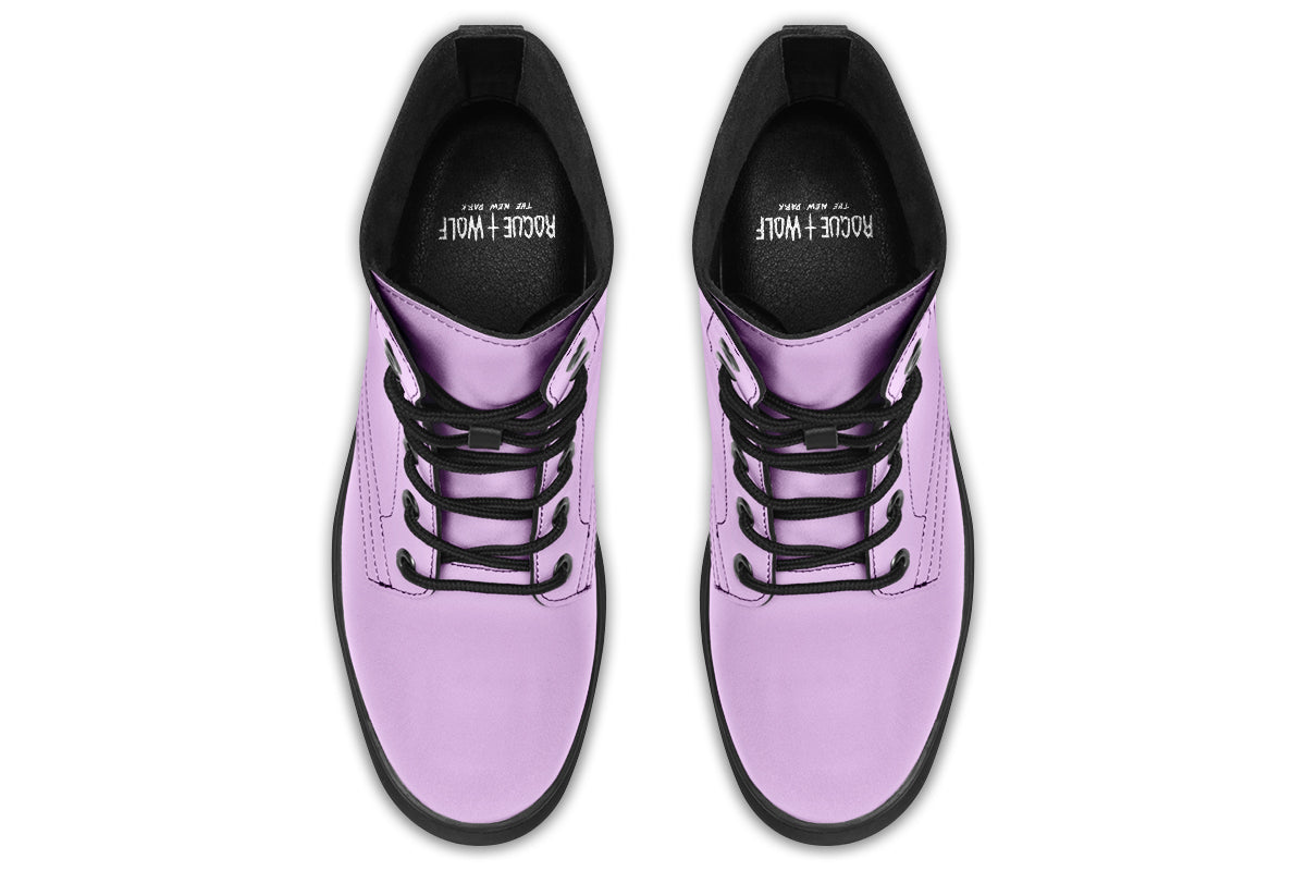 Digital Lavender Boots – Rogue + Wolf Lavender Vegan Leather Witchy Boots