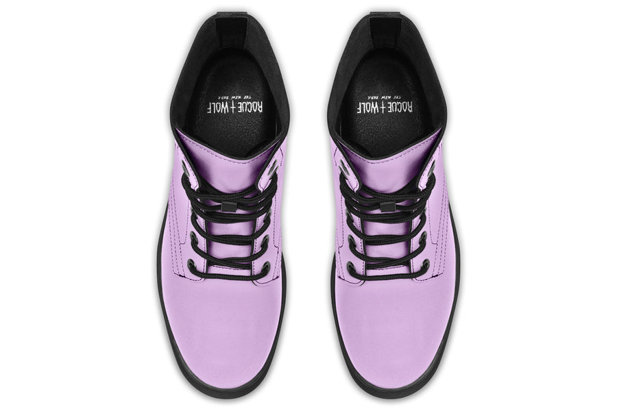Digital Lavender Boots – Rogue + Wolf Lavender Vegan Leather Witchy Boots