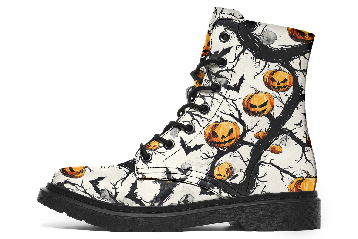 Evil Gourds Boots – Rogue + Wolf Vegan PU Gothic Halloween Boots