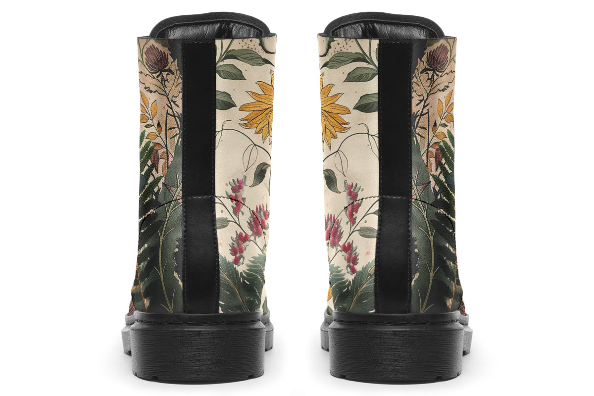 Fernwood Boots – Rogue + Wolf Vegan Leather Botanical Witchy Boots