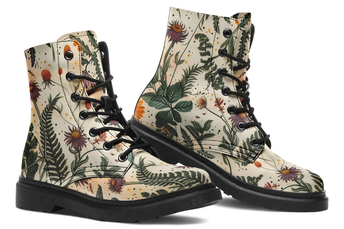 Midsummer Boots – Rogue + Wolf Vegan PU Leather Cottagecore Festival Boots