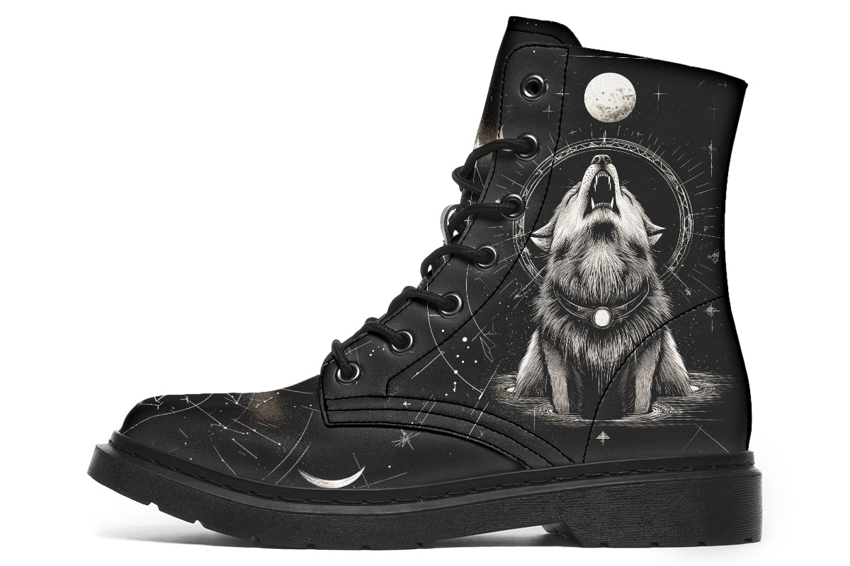 Moonbound Wolf Boots – Rogue + Wolf Vegan Leather Witchy Gothic Boots