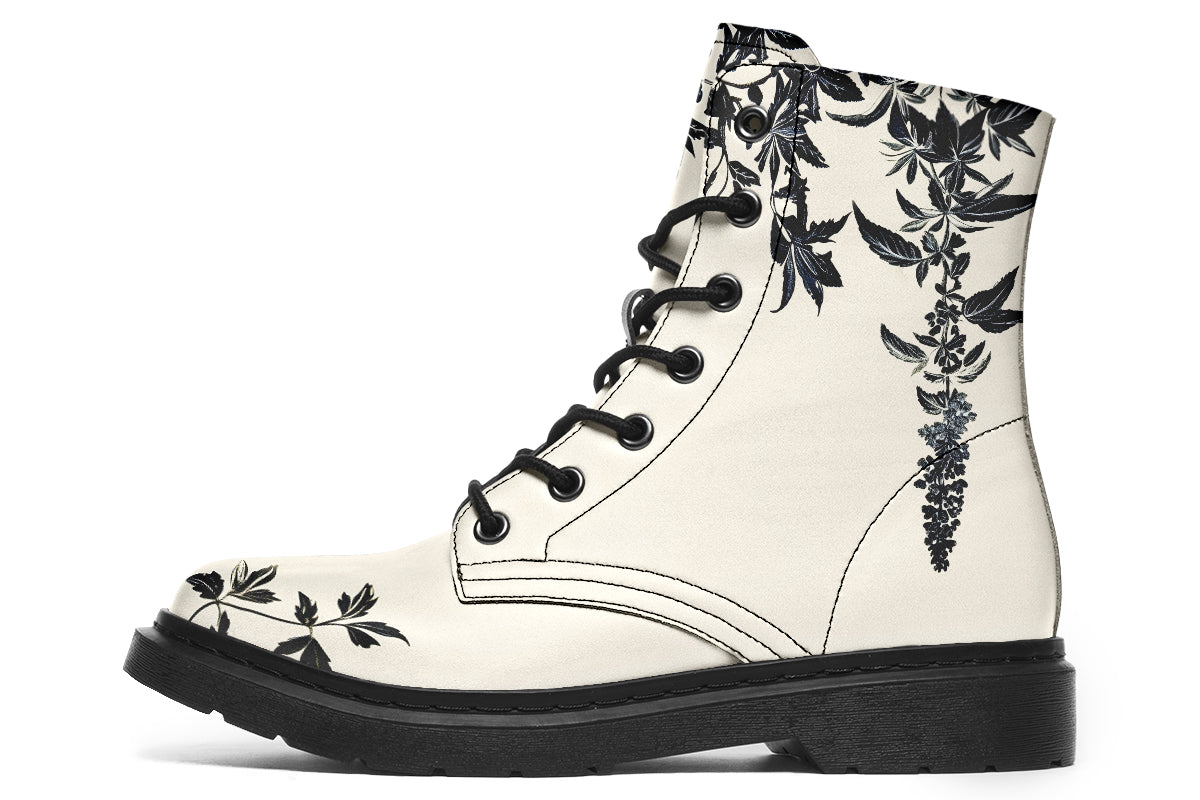 Night Ivy Boots – Rogue + Wolf Vegan PU Leather Witchy Alternative Boots