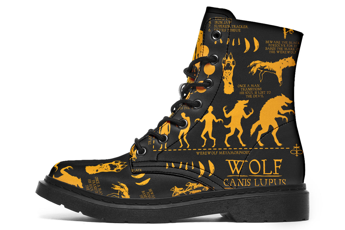 Nightgold Wolf Study Boots – Rogue + Wolf Vegan-Leather Witchy Boots