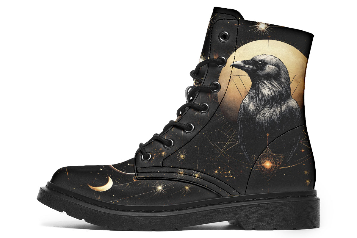 Omen Raven Boots – Rogue + Wolf Vegan Leather Gothic Witch Boots