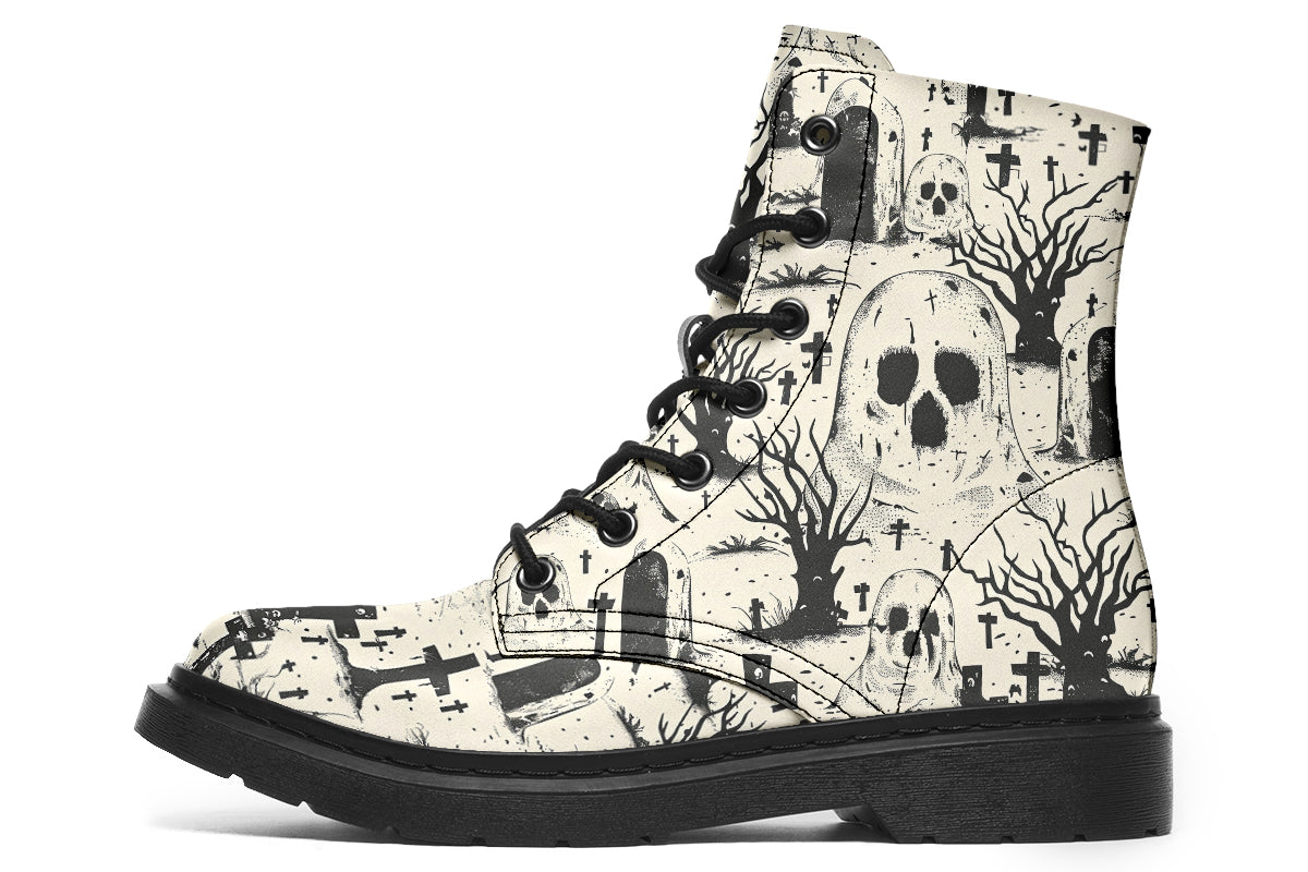 Restless Spooks Boots – Rogue + Wolf Vegan Leather Gothic Occult Boots