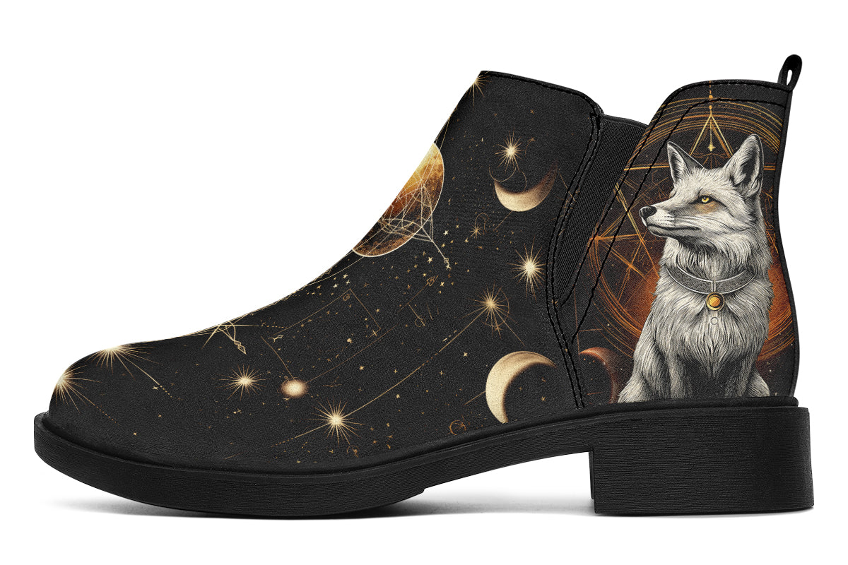 Astral Fox Chelsea Boots – Rogue + Wolf Micro Suede Witchy Chelsea Boots