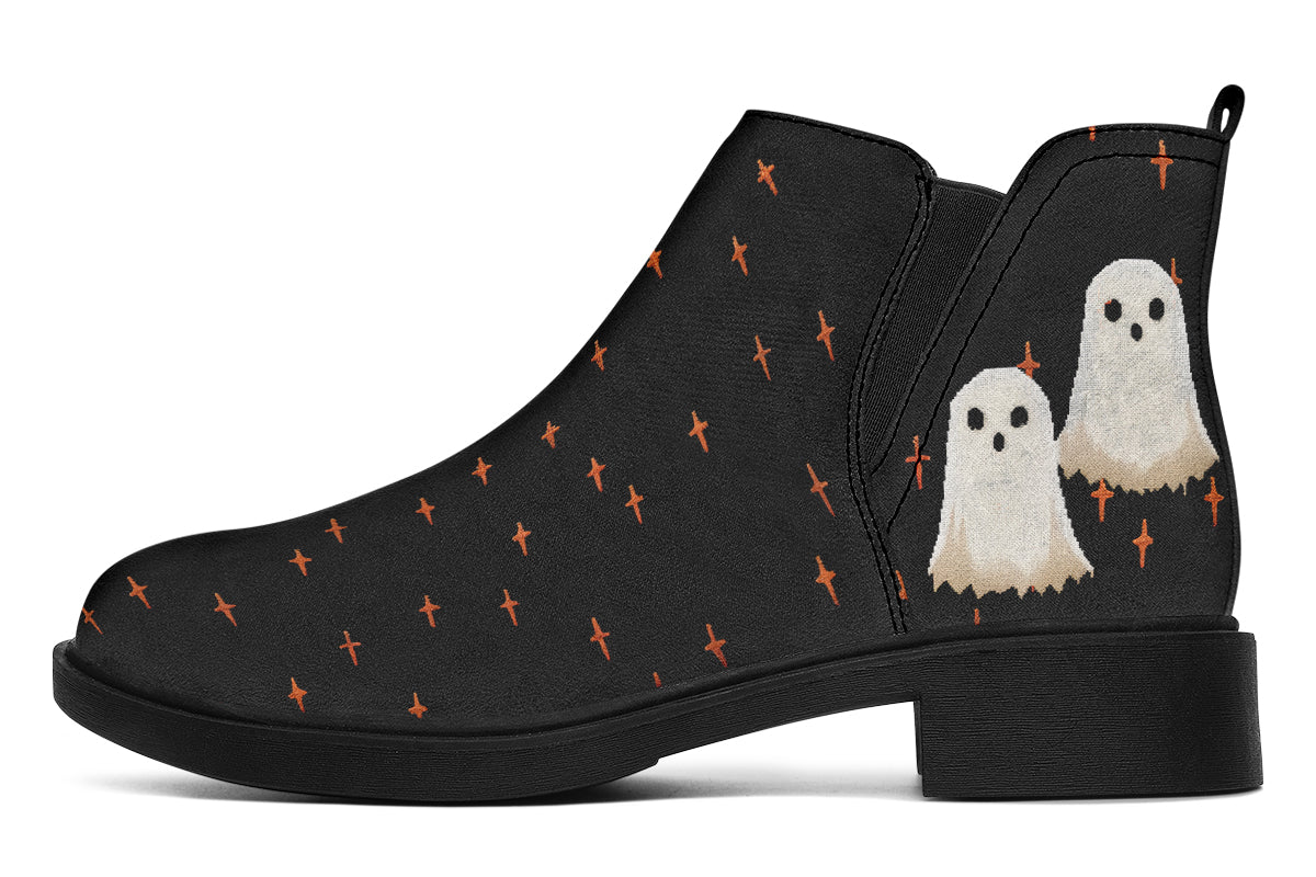 Boo Chelsea Boots – Rogue + Wolf Vegan Micro Suede Pastel Goth Boots