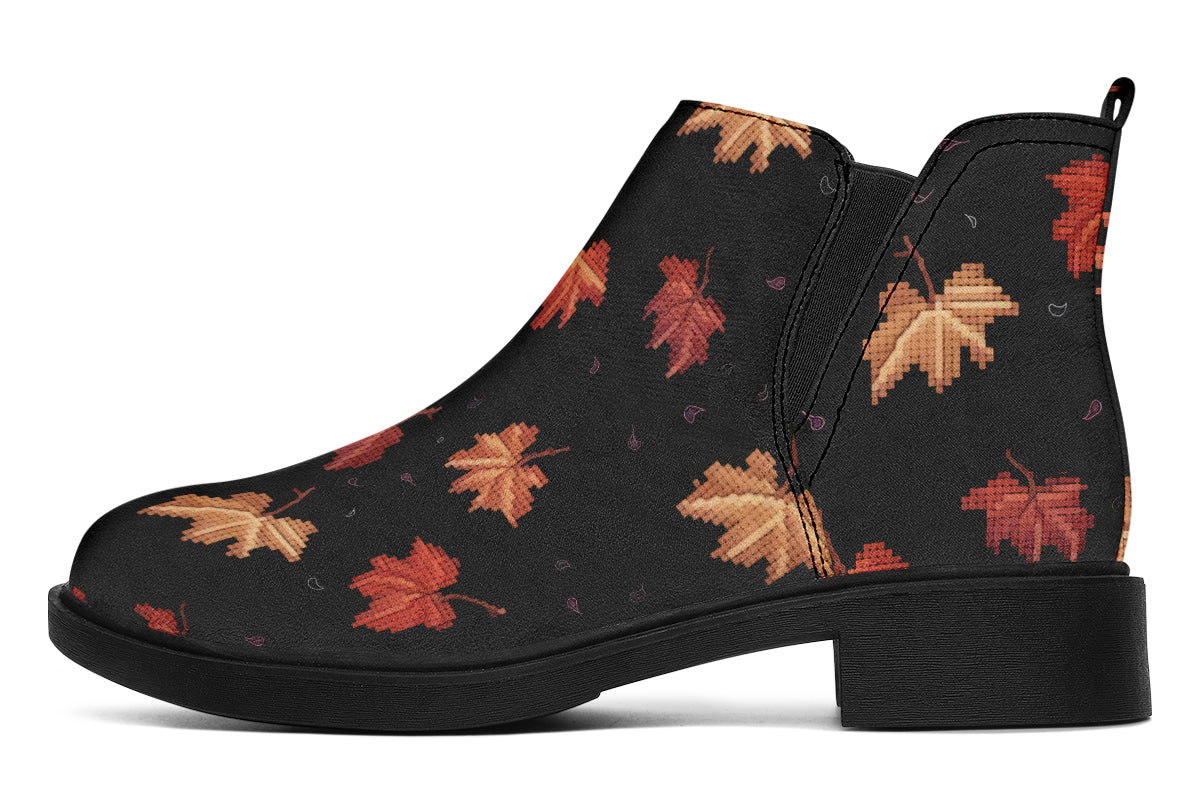 Cozy Autumn Chelsea Boots – Rogue + Wolf Vegan Suede Witchy Chelsea Boots