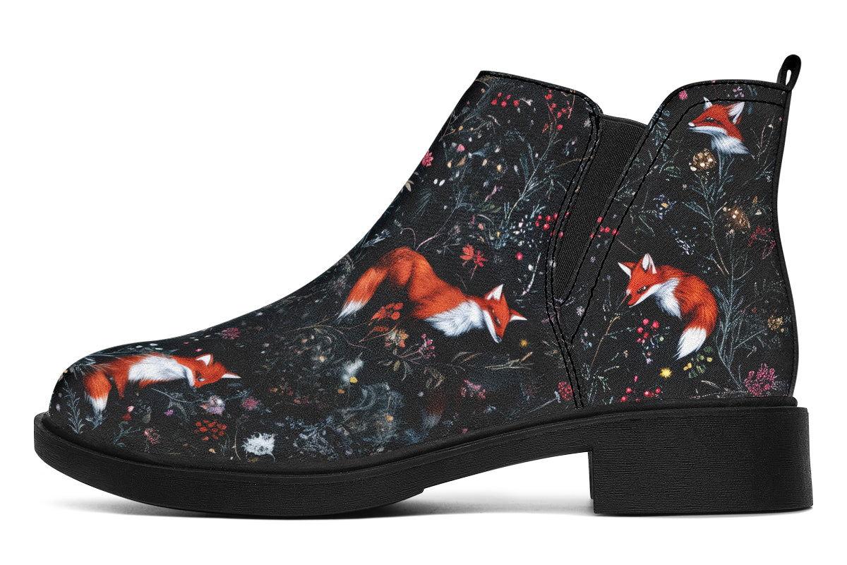 Fox Den Chelsea Boots – Rogue + Wolf Vegan Micro-Suede Witchy Gothic Boots