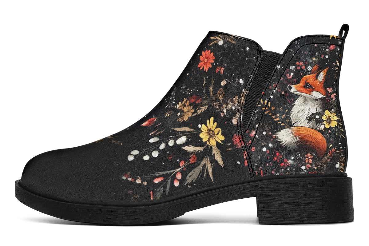 Fox Spirit Chelsea Boots – Rogue + Wolf Vegan Suede Witchy Folk Boots