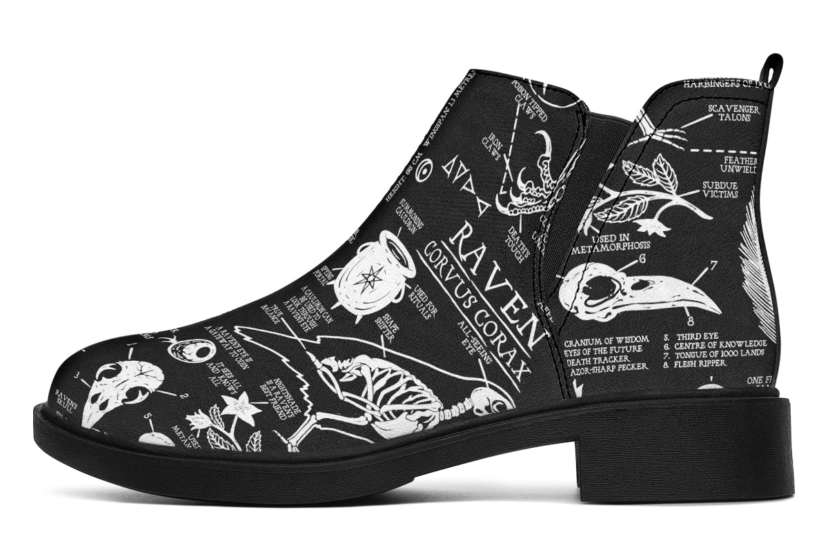 Raven Study Chelsea Boots – Rogue + Wolf Vegan Micro-Suede Witchy Boots