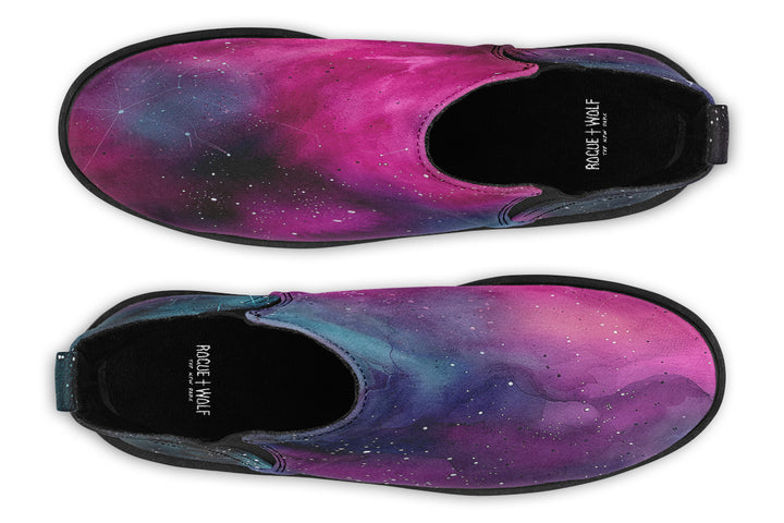 Supernova Chelsea Boots – Rogue + Wolf Micro-Suede Witchy Celestial Boots