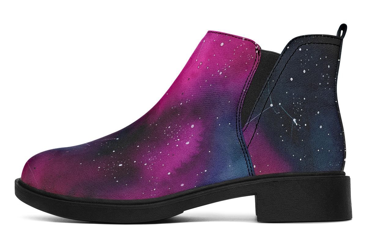 Supernova Chelsea Boots – Rogue + Wolf Micro-Suede Witchy Celestial Boots