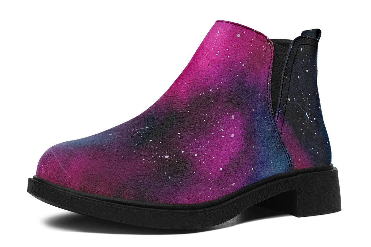 Supernova Chelsea Boots – Rogue + Wolf Micro-Suede Witchy Celestial Boots