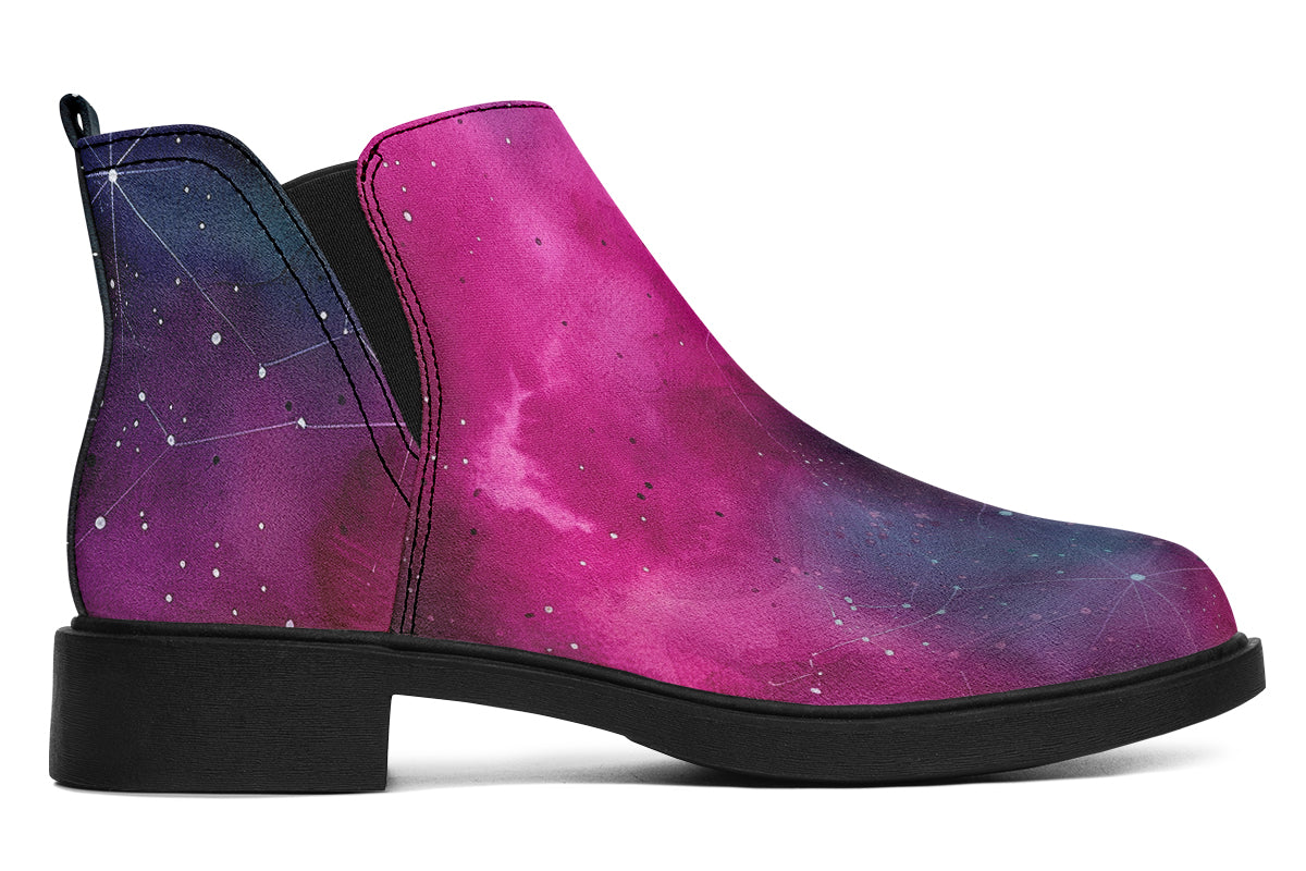 Supernova Chelsea Boots – Rogue + Wolf Micro-Suede Witchy Celestial Boots