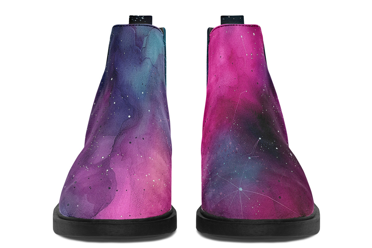 Supernova Chelsea Boots – Rogue + Wolf Micro-Suede Witchy Celestial Boots