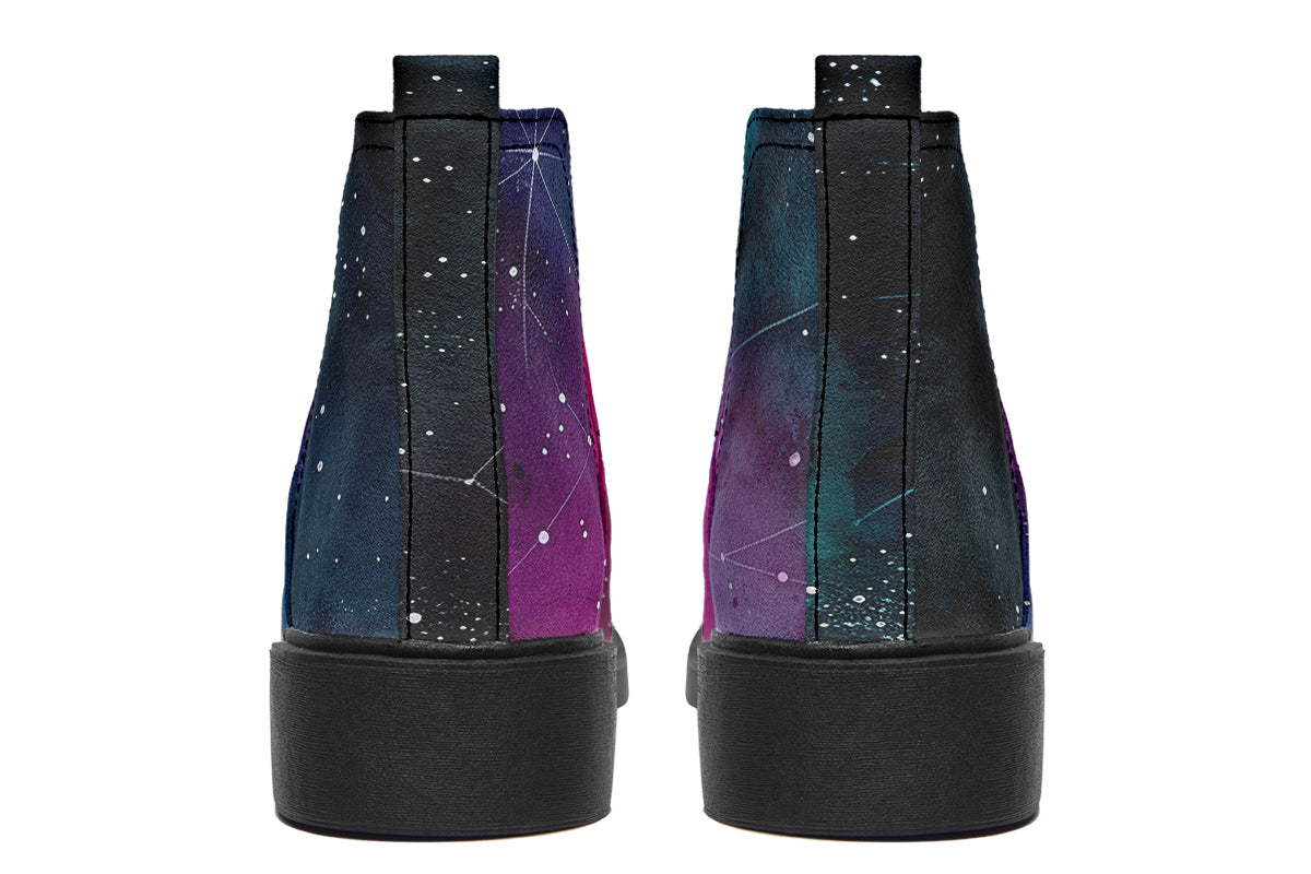 Supernova Chelsea Boots – Rogue + Wolf Micro-Suede Witchy Celestial Boots