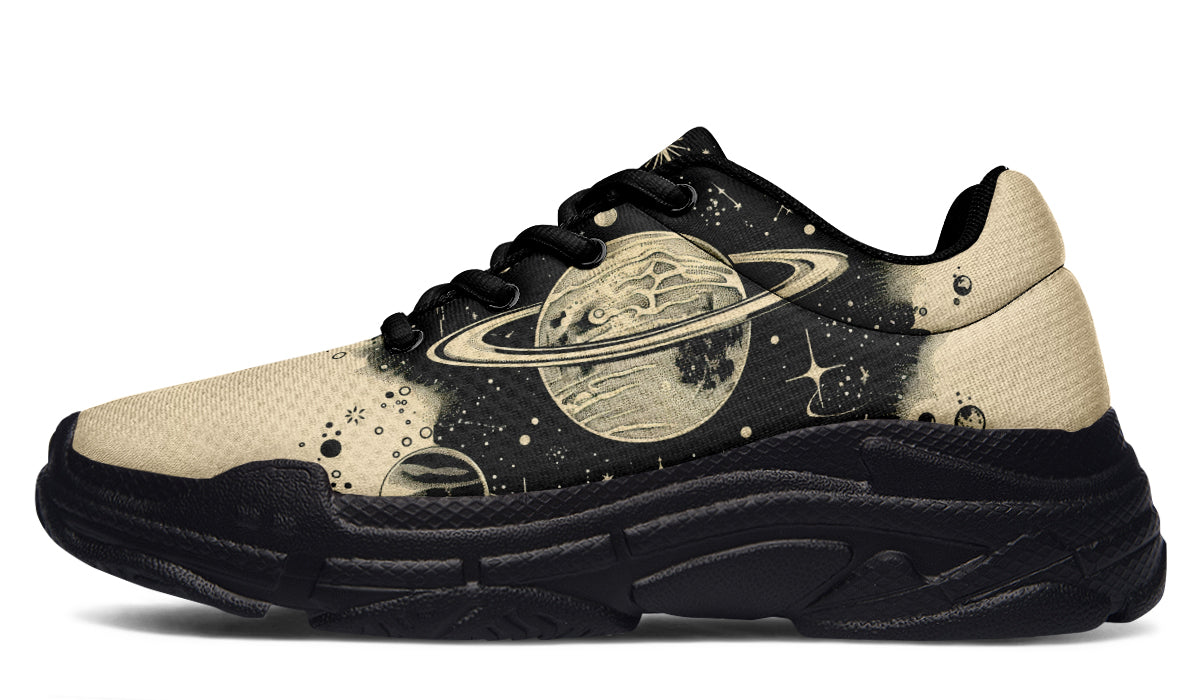 Starwalker Chunky Sneakers – Rogue + Wolf Vegan Mesh Celestial Sneakers