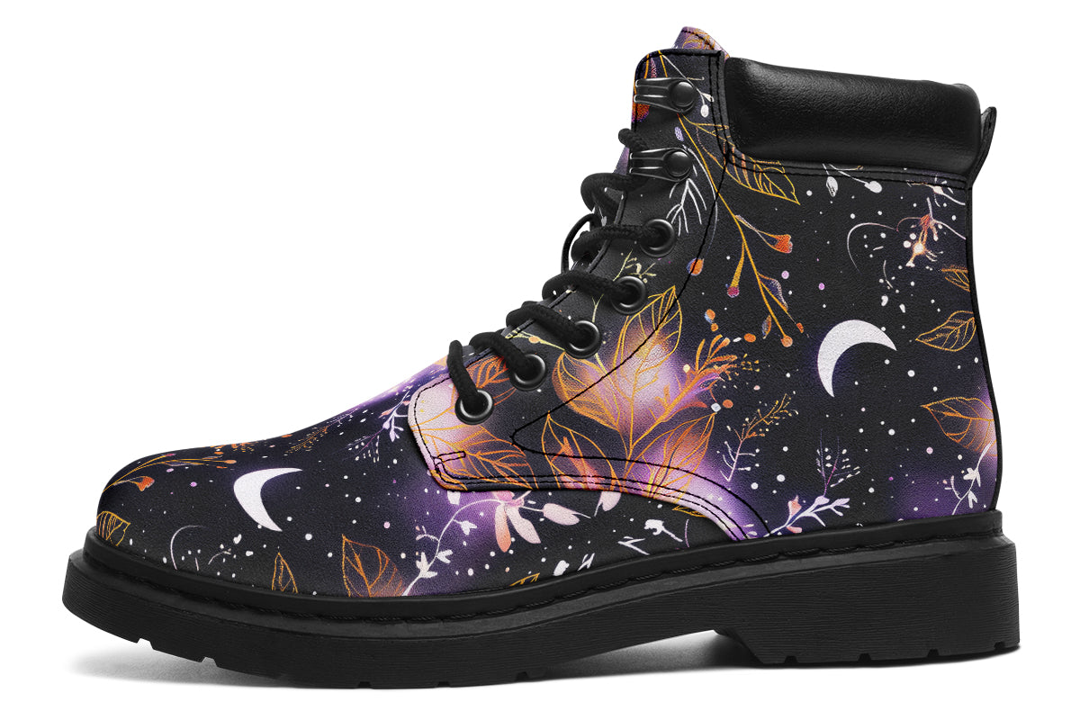 Cosmic Petals Classic Boots – Rogue + Wolf Micro Suede Witchy Boots