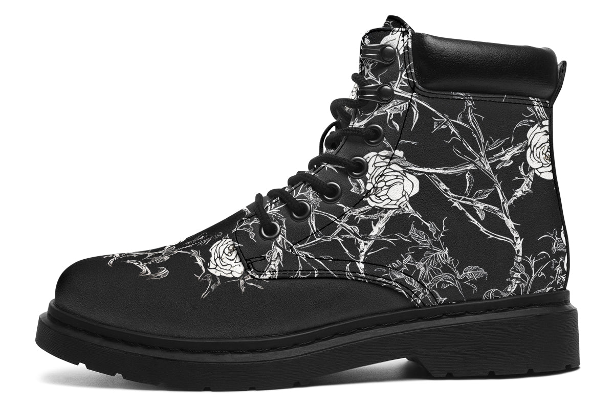 Fragile Rose Classic Boots – Rogue + Wolf Black Micro-Suede Witchy Boots