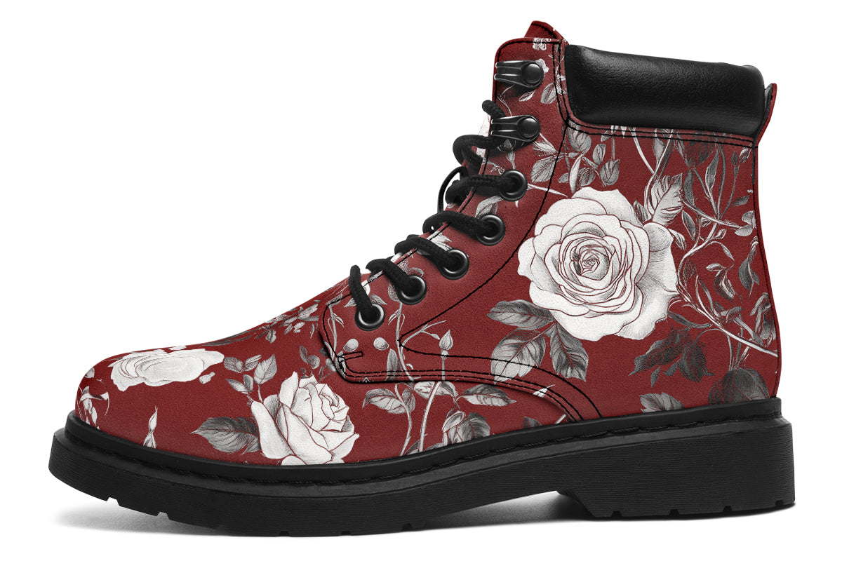 Red Rose Romance Classic Boots – Rogue + Wolf Micro Suede Witchy Boots