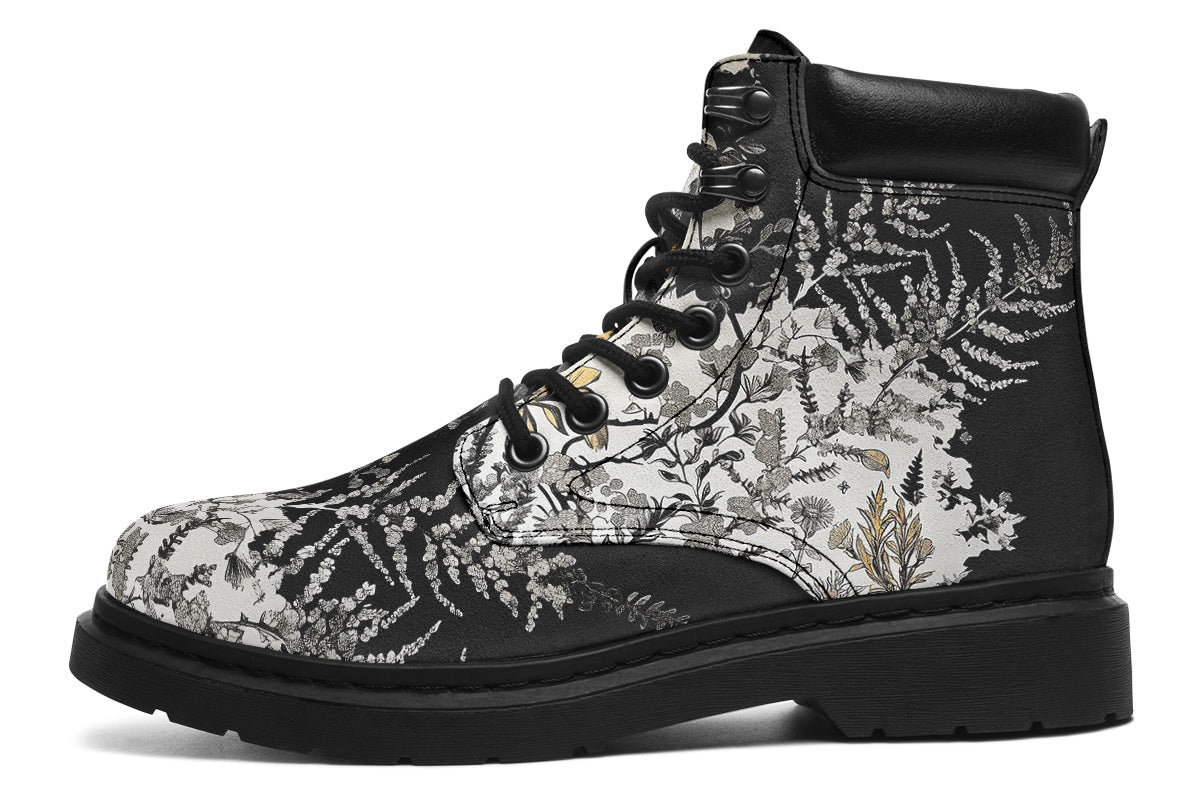 Shadow Ferns Classic Boots – Rogue + Wolf Micro-Suede Botanical Witch Boots