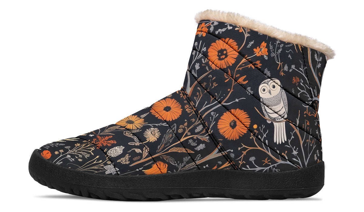 Twilight Watcher Comfy Winter Boots – Rogue + Wolf Nylon Gothic Boots