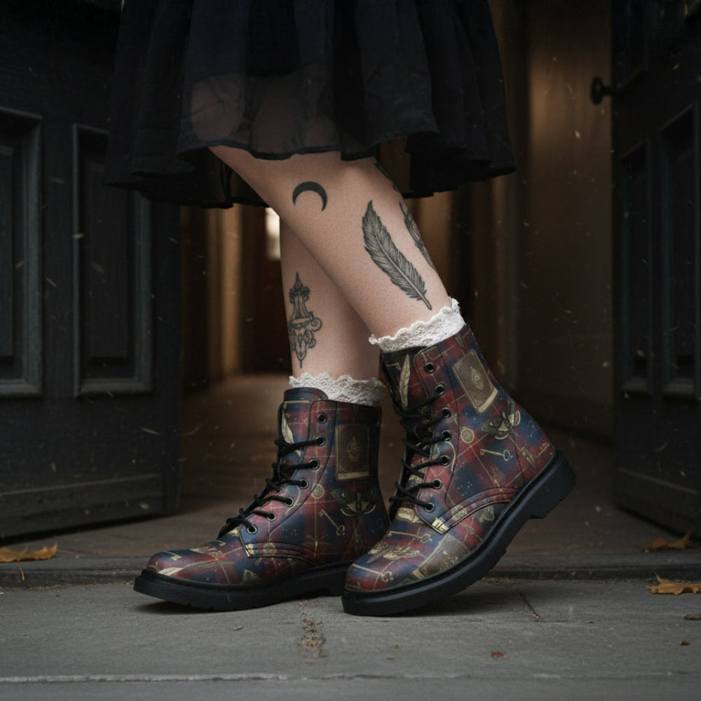 Hidden Volume Boots – Rogue + Wolf Vegan Leather Gothic Witchy Boots