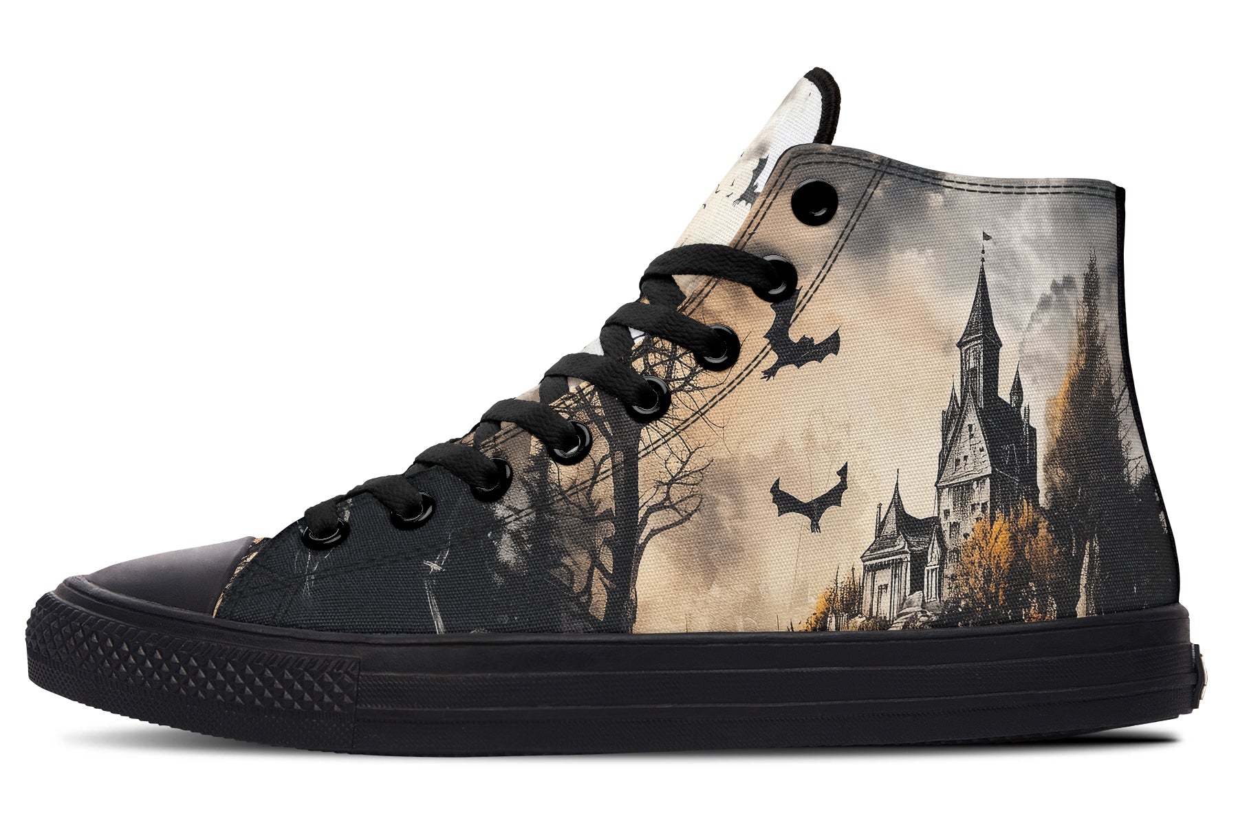 Vampire Mansion High Tops – Rogue + Wolf Canvas Gothic Sneakers