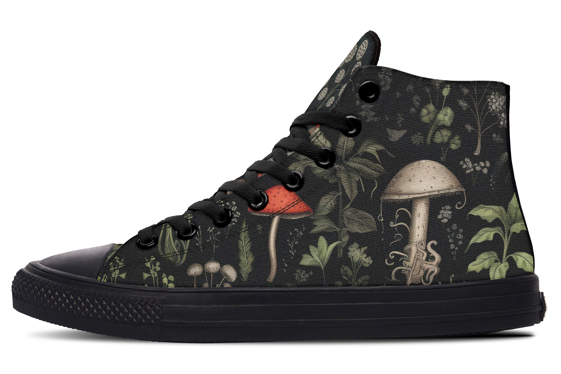 Foraging High Tops - Classic Premium Canvas Shoes with Comfortable and ...