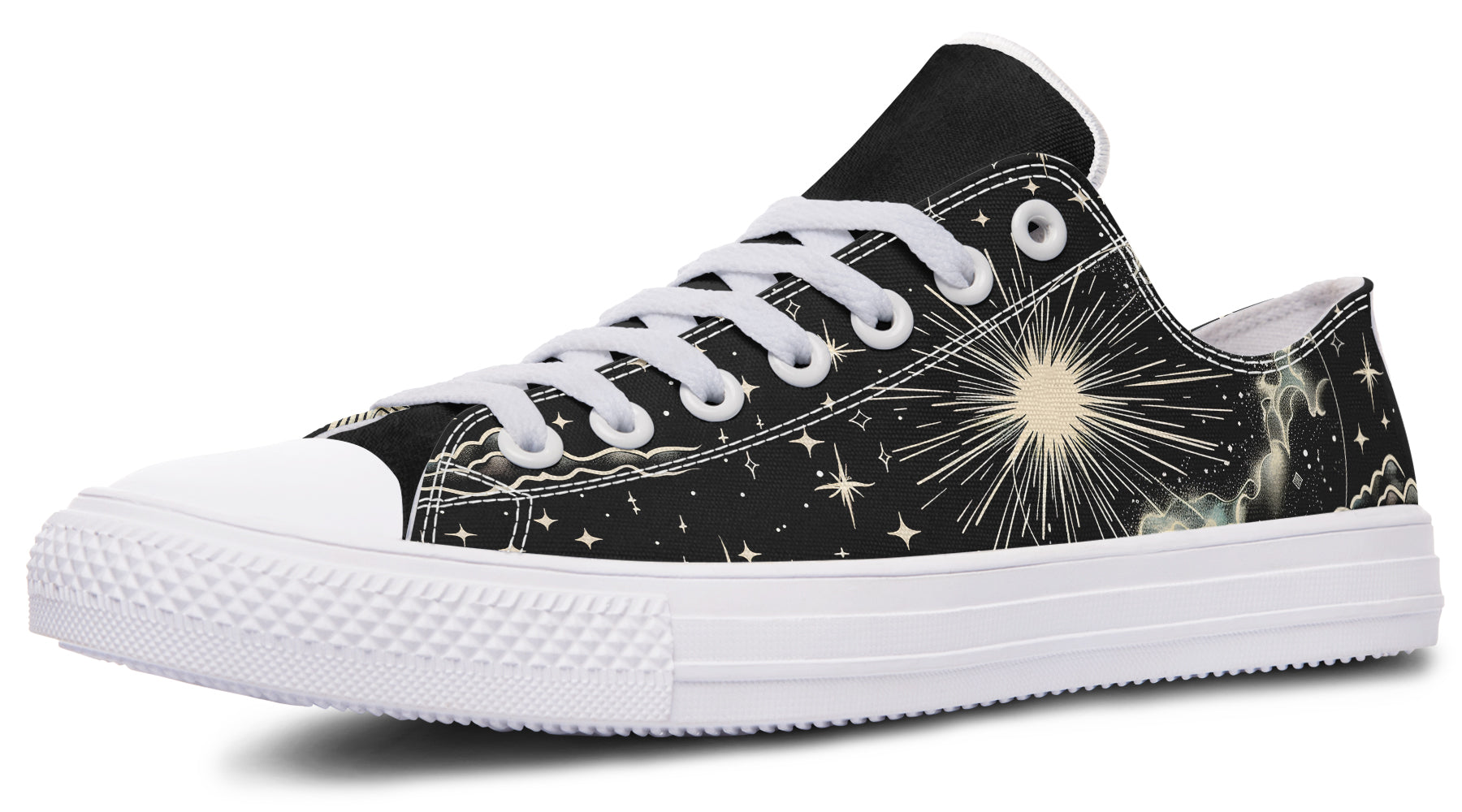 Dawn Star Low Tops – Rogue + Wolf Canvas Celestial Witchy Sneakers