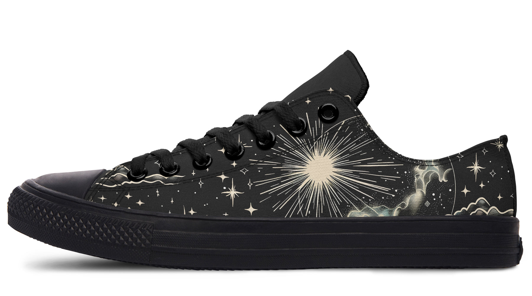 Dawn Star Low Tops – Rogue + Wolf Canvas Celestial Witchy Sneakers