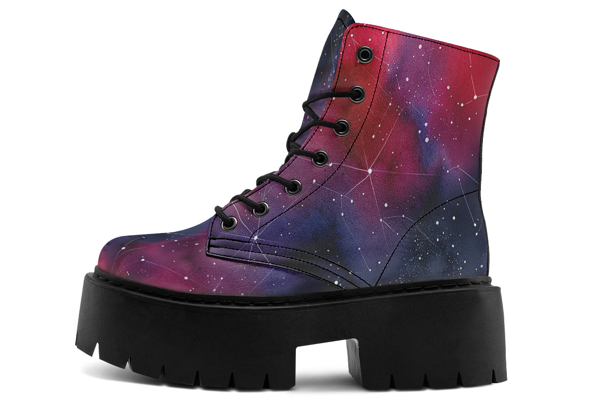 Night Platform Boots – Rogue + Wolf Vegan-PU Celestial Platform Boots