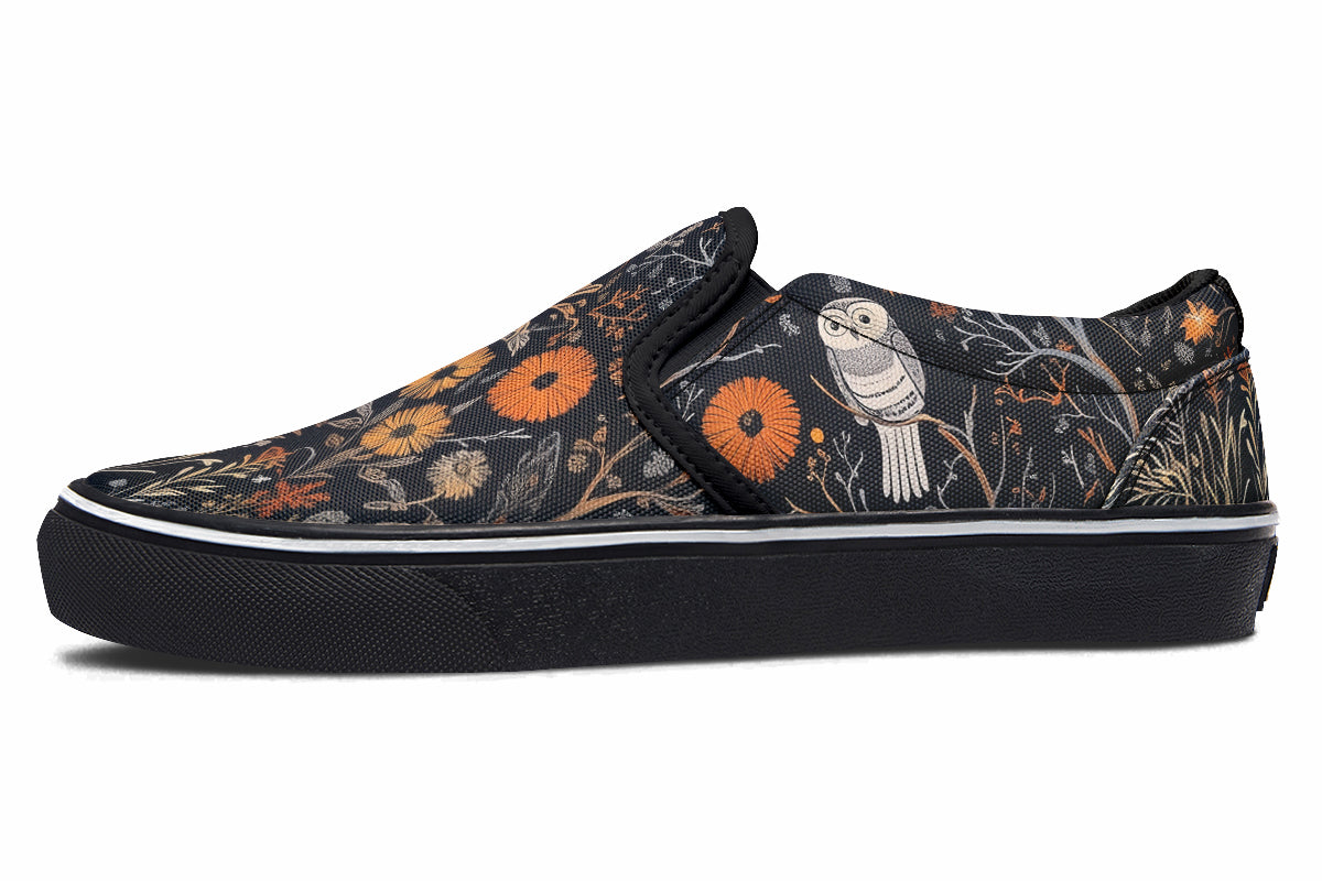 Twilight Watcher Slipons – Rogue + Wolf Canvas Witchy Gothic Slipons