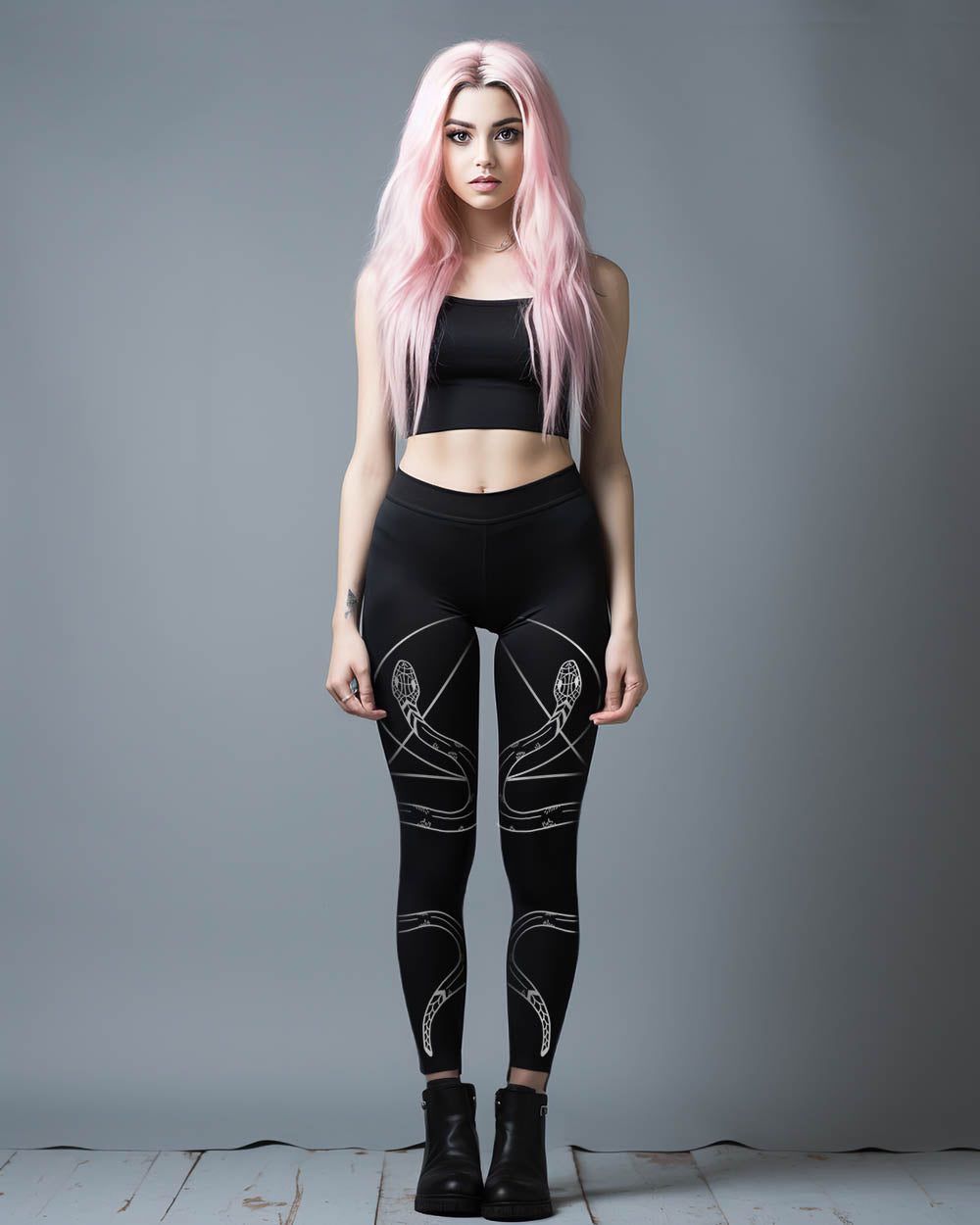 Snake Guardians Yoga Leggings – Rogue + Wolf Polyester Occult Gothic ...